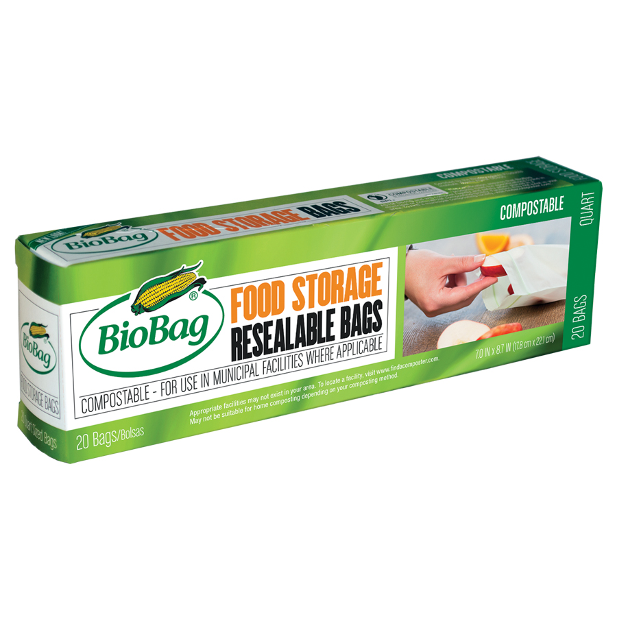 Biobag Resealable Food Storage Bag
